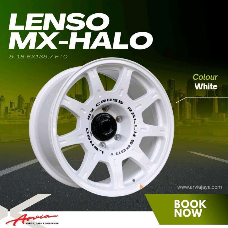Jual Velg Lenso Mx Halo 9-18 6x139,7 Et0 Colour White Di Seller Arvia ...