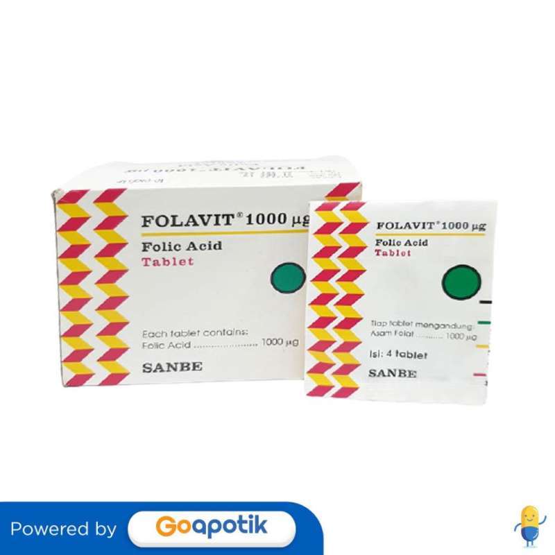 Jual Folavit 1000 Mcg Box 100 Tablet Di Seller Apotek Era Farma - Rawa ...