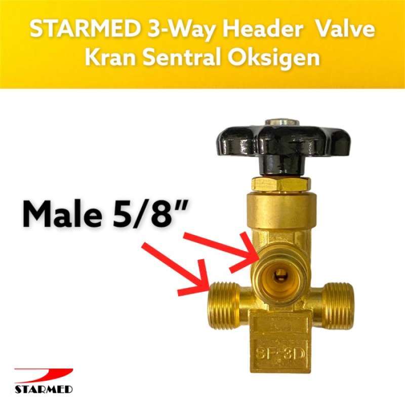 Jual Starmed 3 Way Header Valve - Kran Sentral Gas Medis di Seller ...