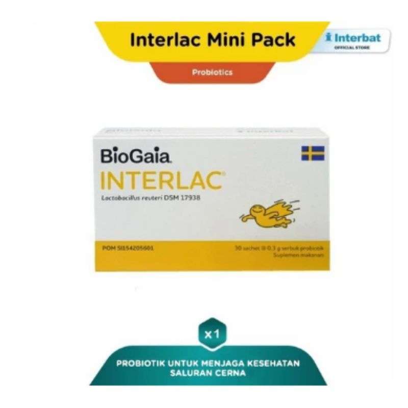 Promo Interlac Probiotik Mini Pack [30 Sachet] Diskon 30% di Seller ...