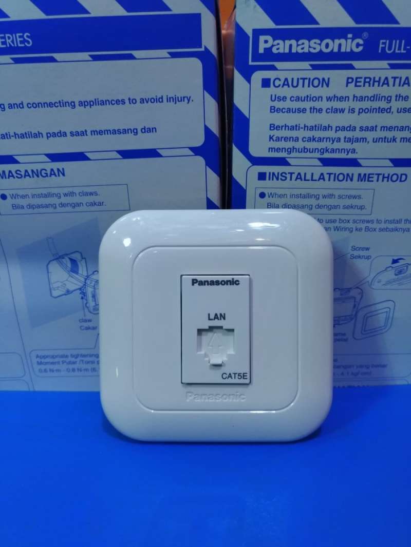 Promo socket data network cat5 - panasonic wide series Diskon 20% di ...