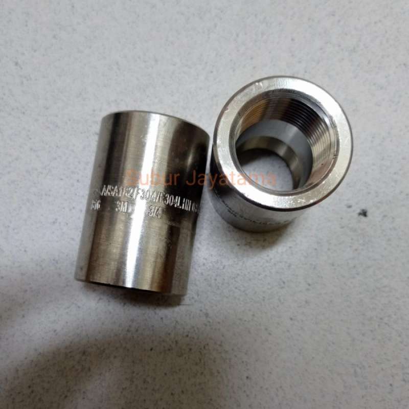 Promo Socket/Coupling Stainless 304 3000 Psi NPT 3/4 inchi Diskon 33% ...