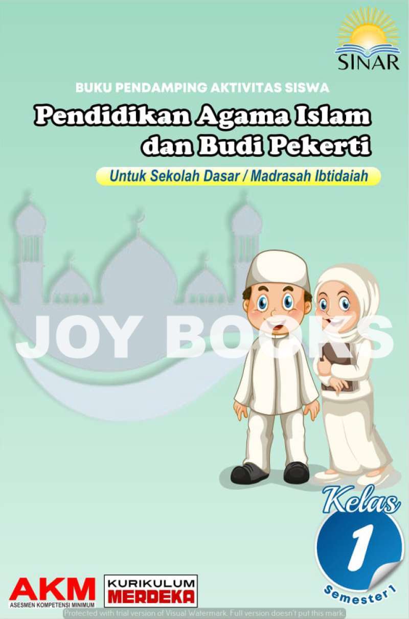 Jual BUKU SINAR SD / MI KELAS 1 PENDAMPING PENDIDIKAN AGAMA ISLAM DAN BUDI PEKERTI KURIKULUM ...