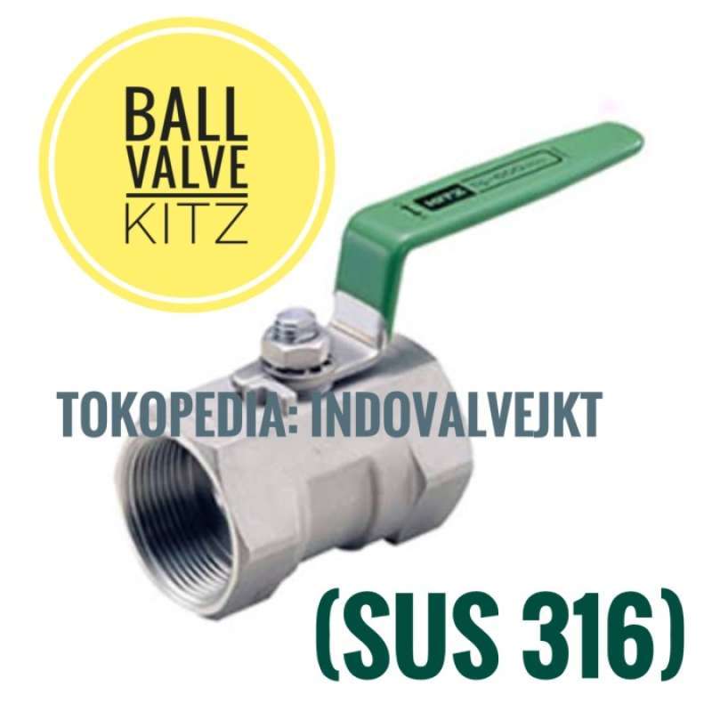 Promo Ball Valve Kitz Ss 316 600 Wog Uk 1 Inch ; Ball Valve 1 Kitz ...
