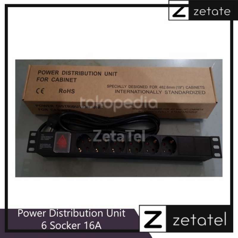 Promo Power Distribution Unit 6 Socket 16A / PDU 6 Socket 16A Server Rack Diskon 23% di Seller ...