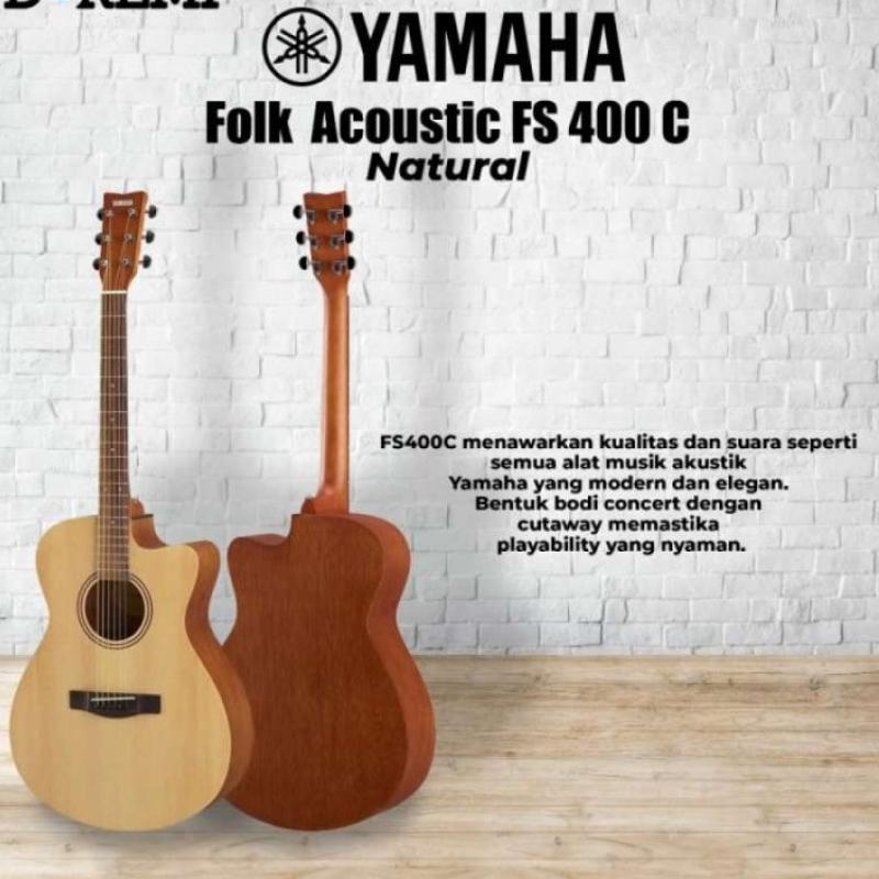 Promo Guitar Gitar Yamaha Folk Akustik Acoustic Fs400C / Fs-400C / Fs ...