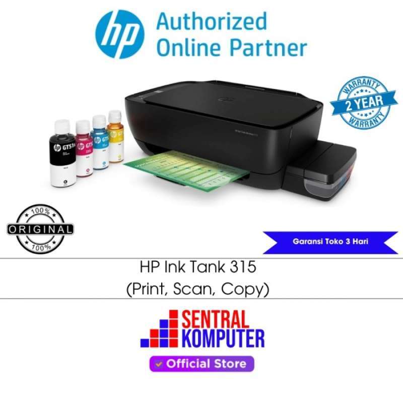 Jual Printer Hp Ink Tank 315 (print, Scan, Copy) Di Seller Tunnel Store ...
