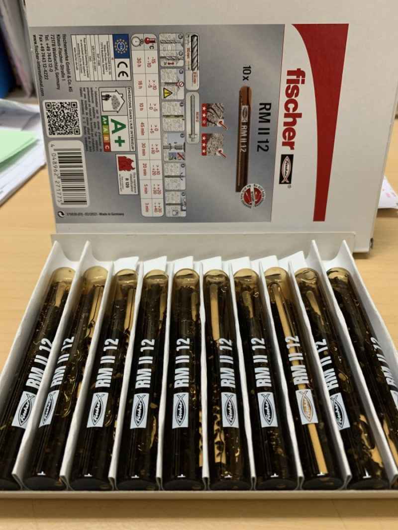 Promo Chemical Resin Fischer M12 M20 M22 - Chemical Anchor Fixings ...