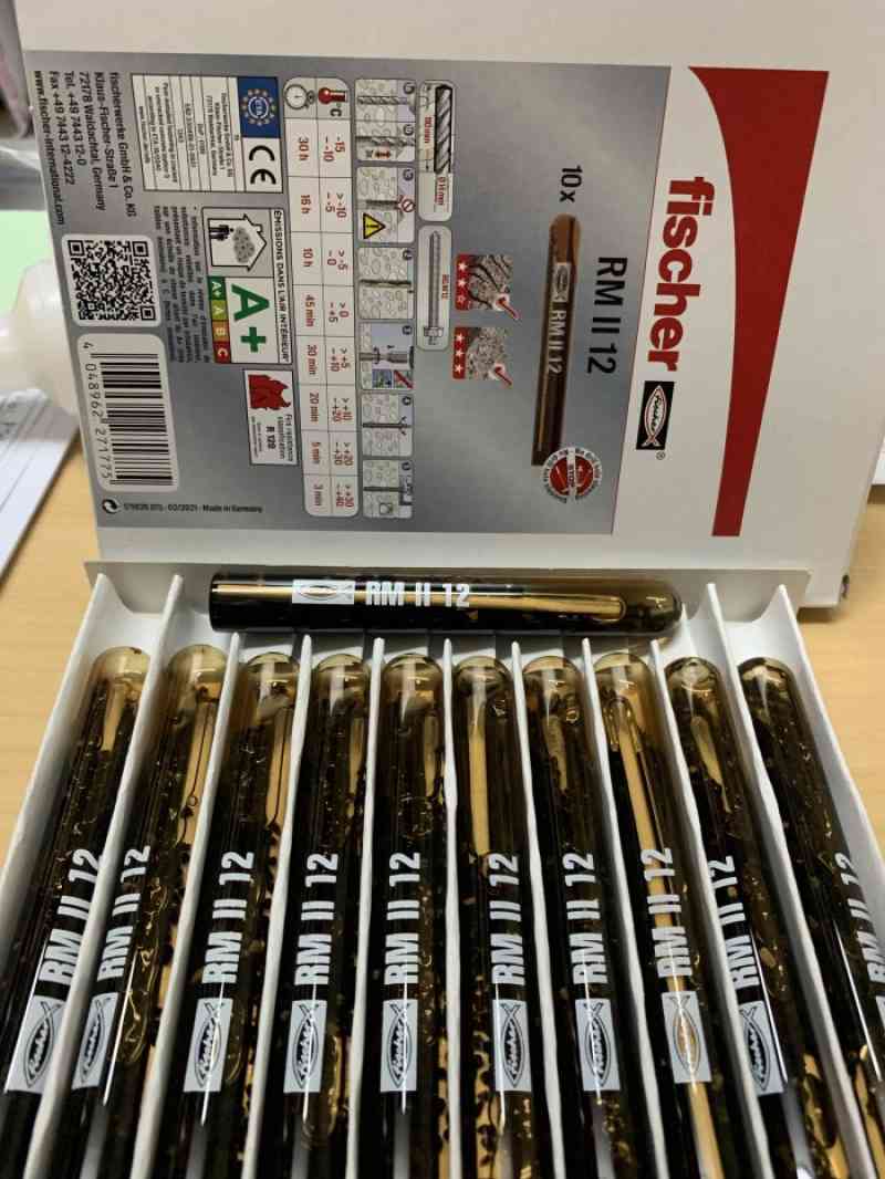Promo Chemical Resin Fischer M12 M20 M22 - Chemical Anchor Fixings ...