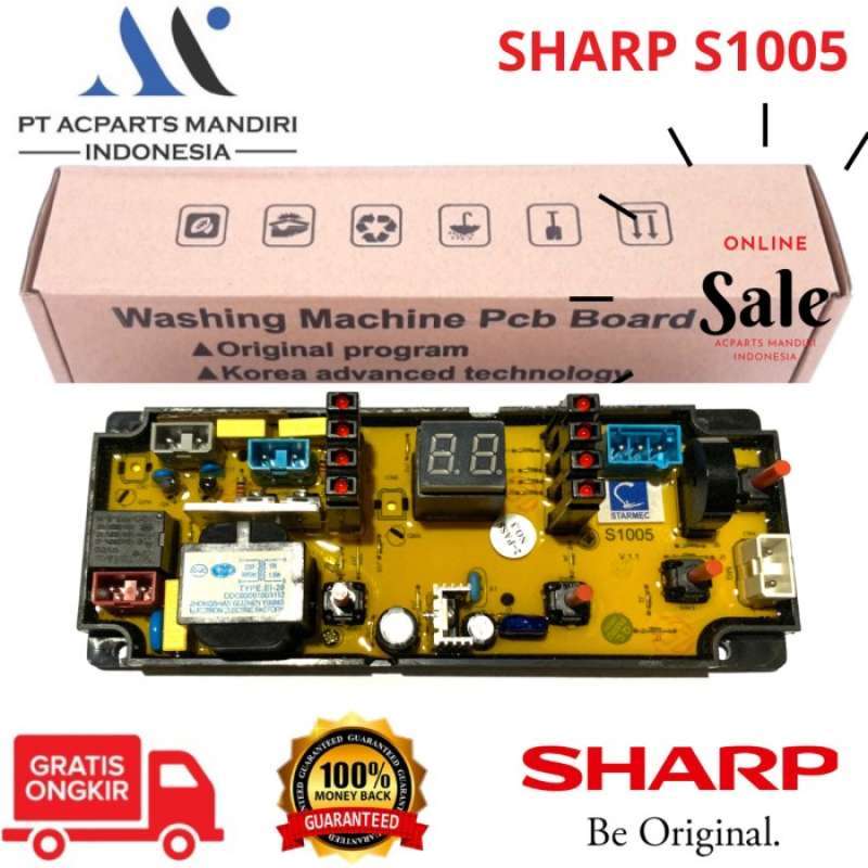 Promo Modul Mesin Cuci Sharp Es-g865p-g Diskon 29% Di Seller Jaya Abadi ...