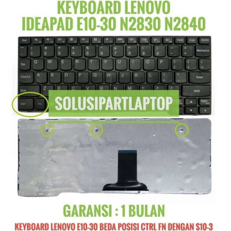 Promo Keyboard Laptop E10-30 Beda Posisi CTRL DAN FN Dengan S10-3 ...