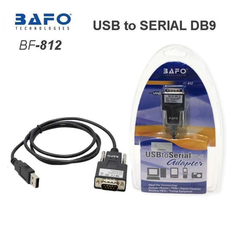 Jual Usb to serial db9 cable bafo adapter bf-812 - Kabel usb 2.0 to ...