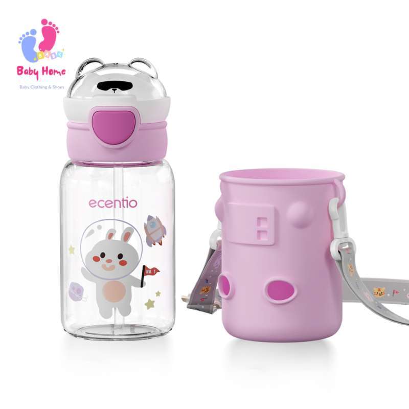 Promo Ecentio Botol Minum Anak 600ml Sedotan Tempat Minum Anak Tas ...