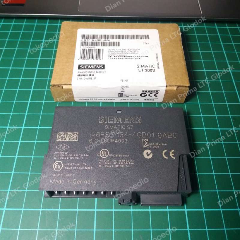 Promo Siemens Analog Input Module Simatic S7 Et200s 6es7134 4gb01 0ab0