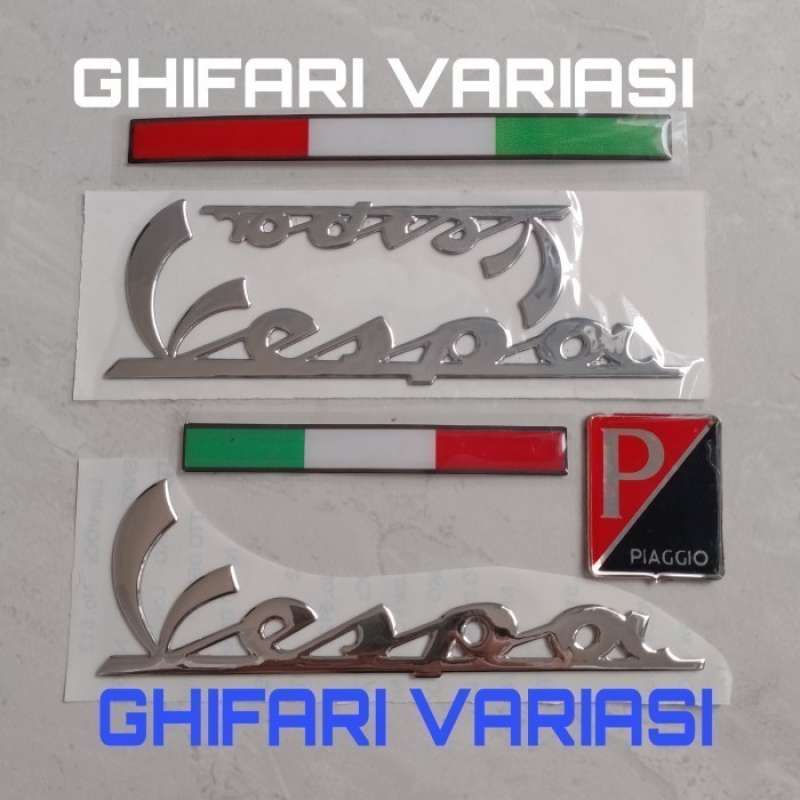 Promo Stiker Tulisan Vespa Listrik Exotic Sprinter Prime / Emblem ...