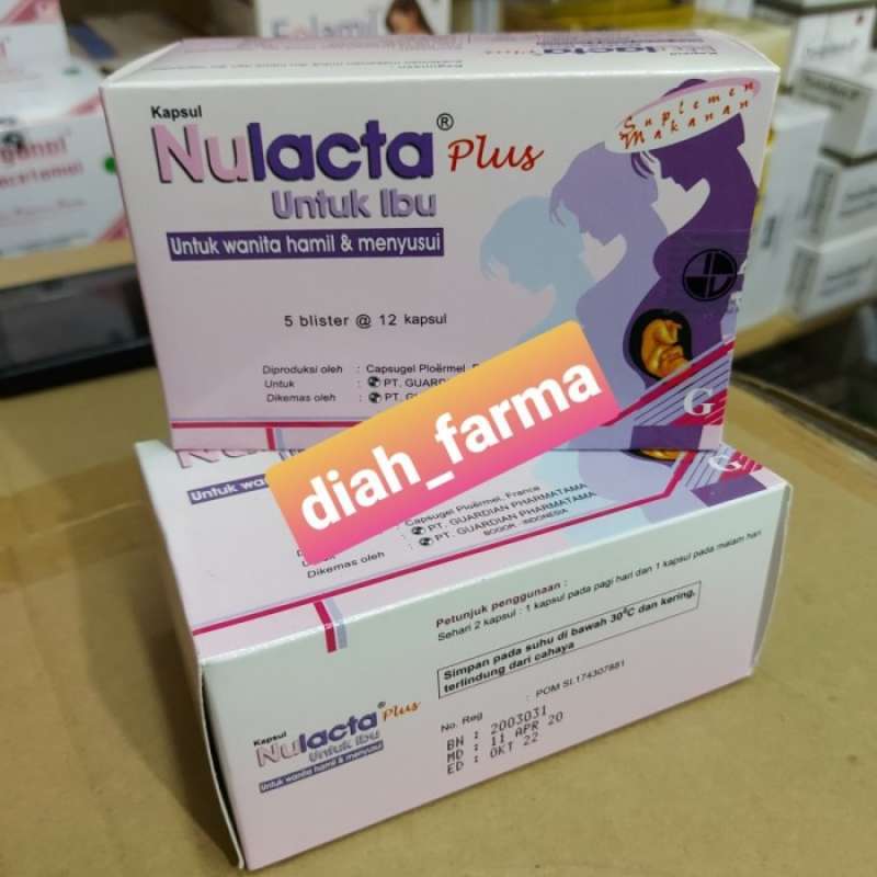 Promo nulacta plus untuk ibu per strip/ lembar isi 12 kapsul Diskon 24% ...