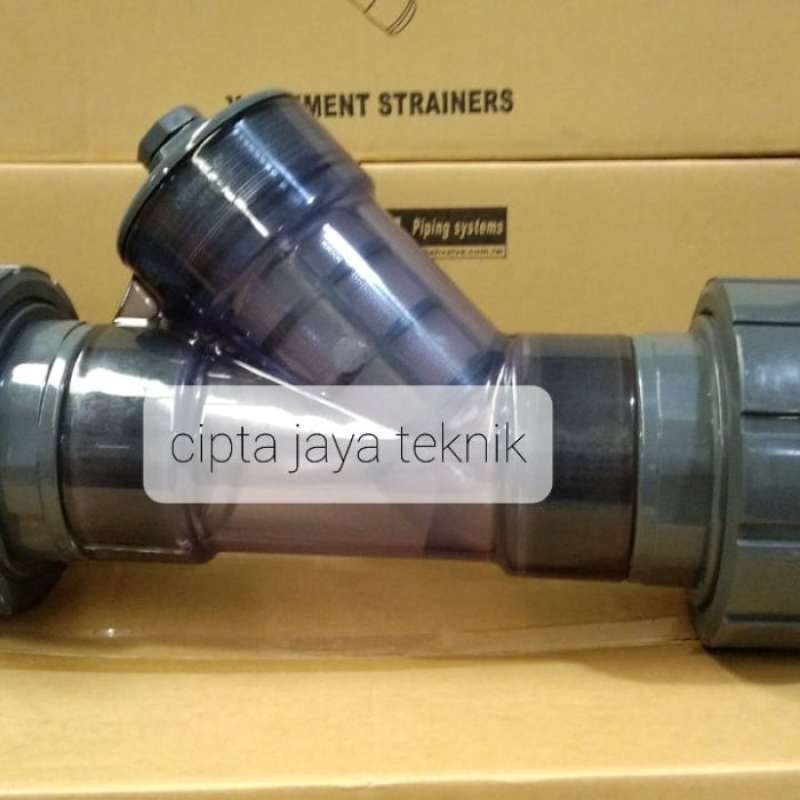 Promo y strainer pvc 4 inch socket clear body merk SH Diskon 23% di ...