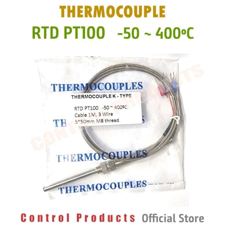 Promo RTD PT-100 PT100 PROBE TEMPERATURE THERMAL SENSOR SUHU 3 WIRE Diskon 50% di Seller WARIER ...