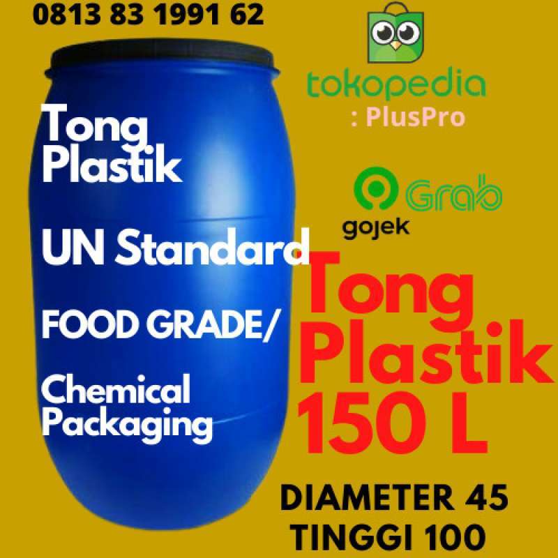 Promo Tong Plastik 150 L Liter Un / Food Grade / Kimia / Chemical ...
