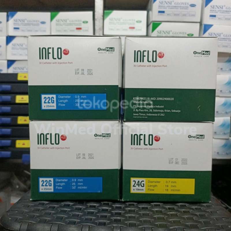 Promo Inflo Iv Plus Catheter 18G 20G 22G 24G Abocath 18 20 22 24 G ...
