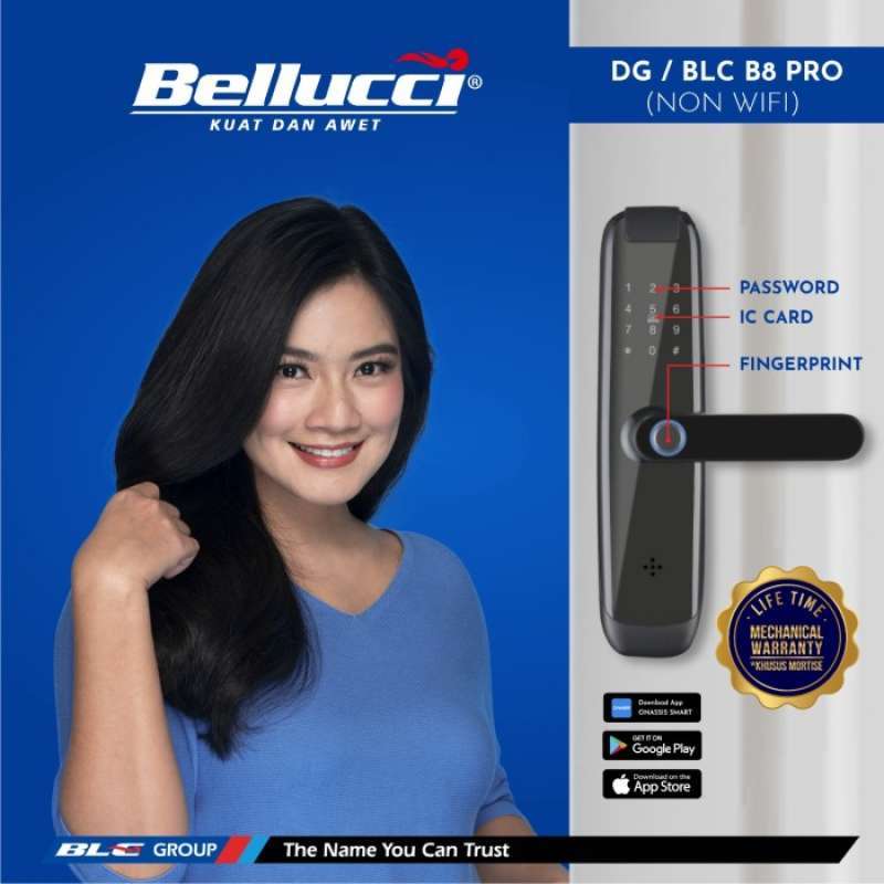 Jual Bellucci Smart Lock B8 Pro Non Wifi Di Seller Axelle Wanajaya