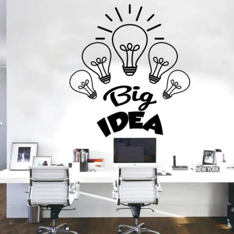 Promo Stiker Big Idea Wall Sticker Dinding Kaca Rumah Kantor Cutting ...