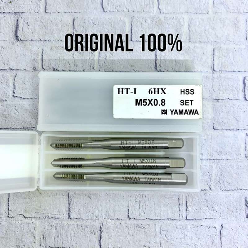 Promo Hand Tap Yamawa M5 X 0.8 Original Baru..1 Set Isi 3 Pcs Diskon 27% Di Seller Wiryo Shop ...