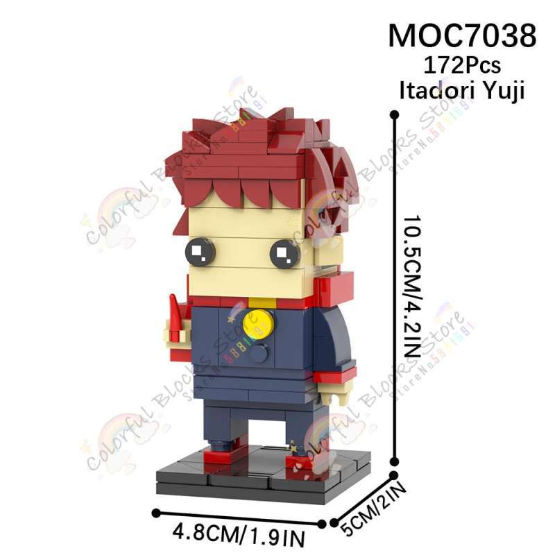 Promo Creative Jujutsu Kaisen MOC Building Blocks Anime Character Gojo ...