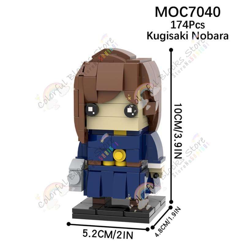 Promo Creative Jujutsu Kaisen MOC Building Blocks Anime Character Gojo ...