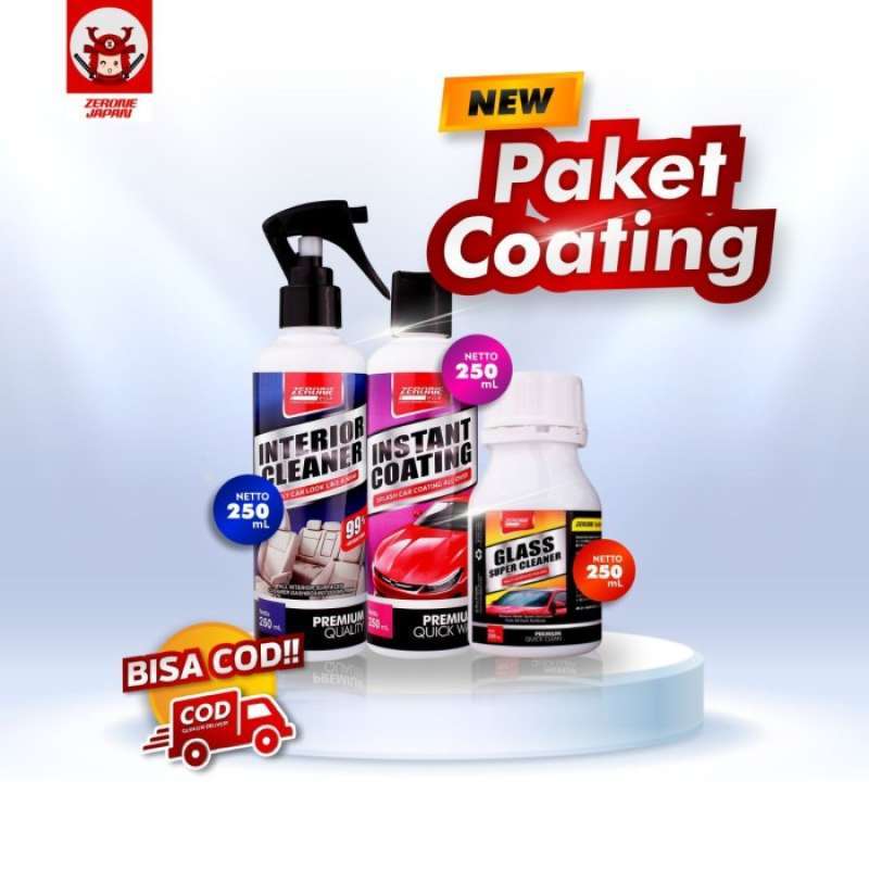 Promo MOBIL PAKET COATING ZERONE JAPAN INSTANT COATING GLASS SUPER ...