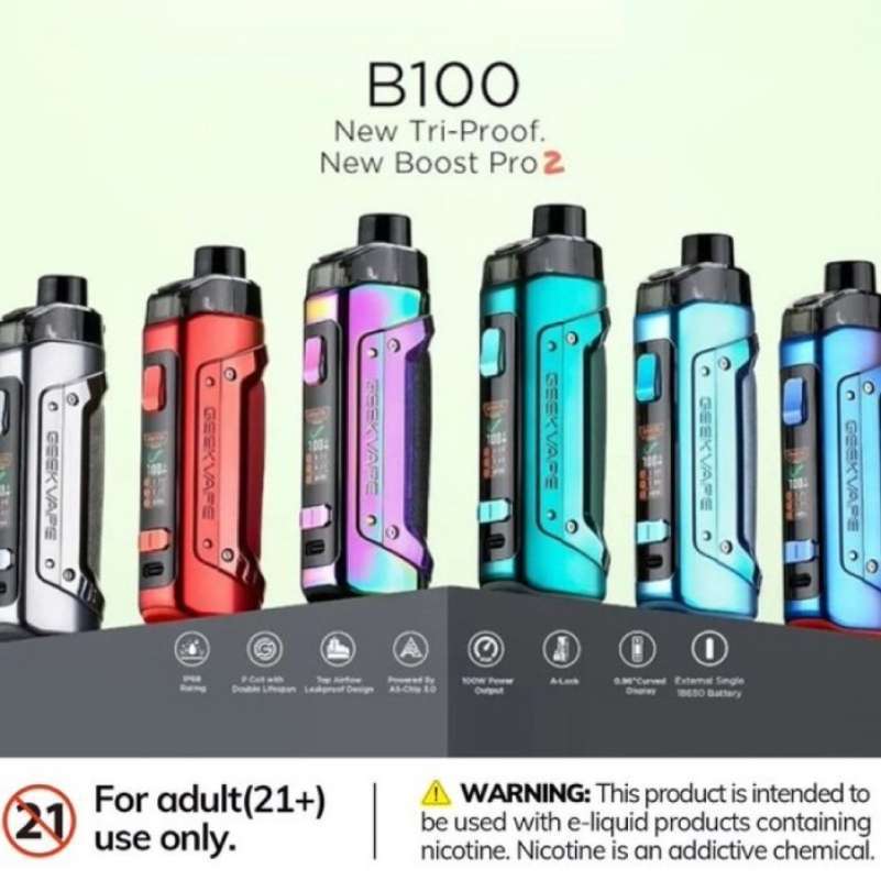 Jual Geekvape B100 Kit ( Aegis Boost Pro 2 ) 18650 Pod Mod Kit By Geek ...
