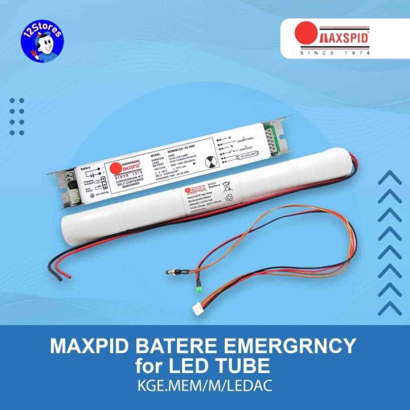 Promo Maxpid Battery Emergency For Led Tube - Mem/M/Led-Ac Diskon 23% ...