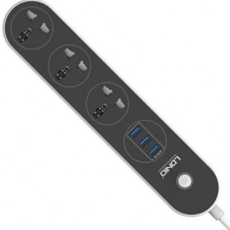 Promo Colokan Terminal Kabel Listrik Stop Kontak 6 Lubang 4 Usb 2 Meter - 3 port 3usb Diskon 23% ...