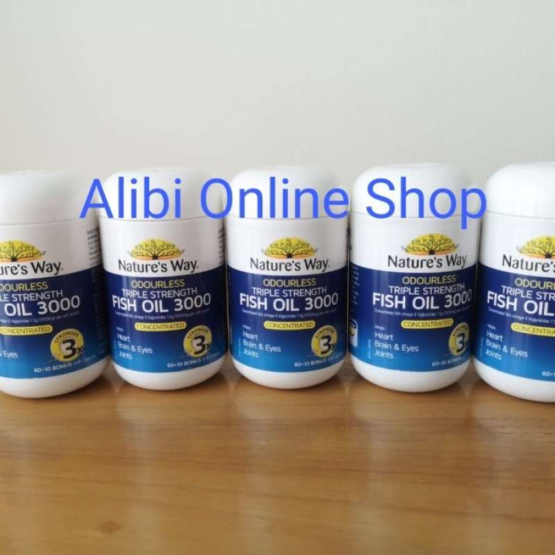 Promo Nature's Way Odourless Triple Strength Fish Oil 3000mg - 70 ...