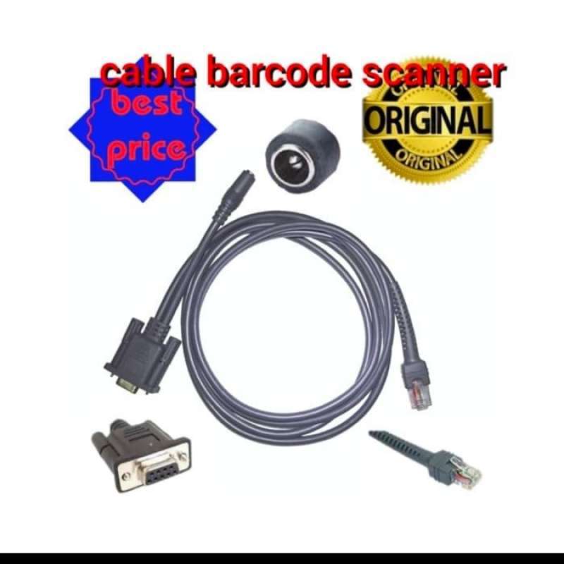Promo Kabel Serial Scanner Barcode Db9 F+Power/Kabel Scanner Barcode ...