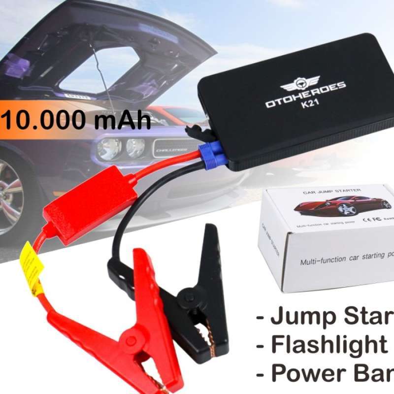 Promo CHARGER AKI -USB Power Bank Car Jump Starter Flashlht 20000mAh ...