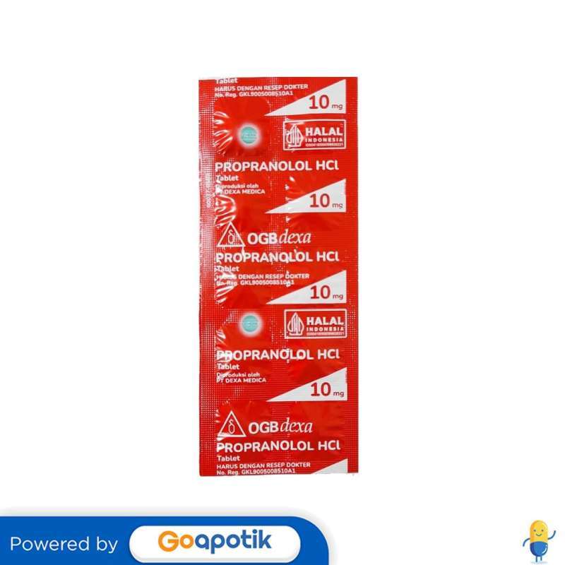 Jual Propranolol Dexa Medica 10 Mg Strip 10 Tablet Di Seller Apotek ...