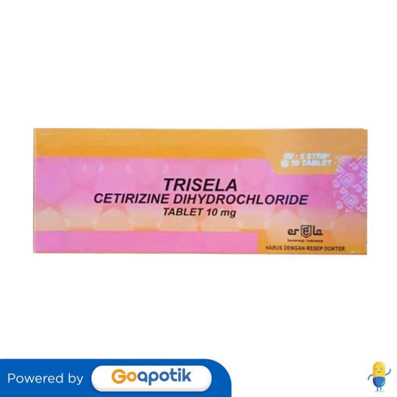 Jual TRISELA 10 MG BOX 50 TABLET di Seller Apotek Emerald Farma - Rawa ...