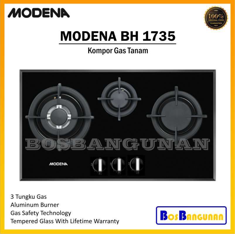 Kompor Modena 1735 House Jual Modena Kompor Tanam 3 Tungku Bh 1735