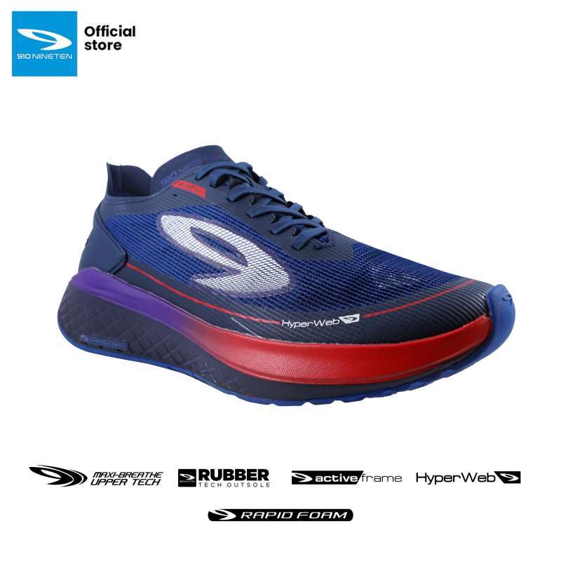 Jual 910 Nineten Kenzo Run Sepatu Lari - Biru-tua/merah/ungu Di Seller ...