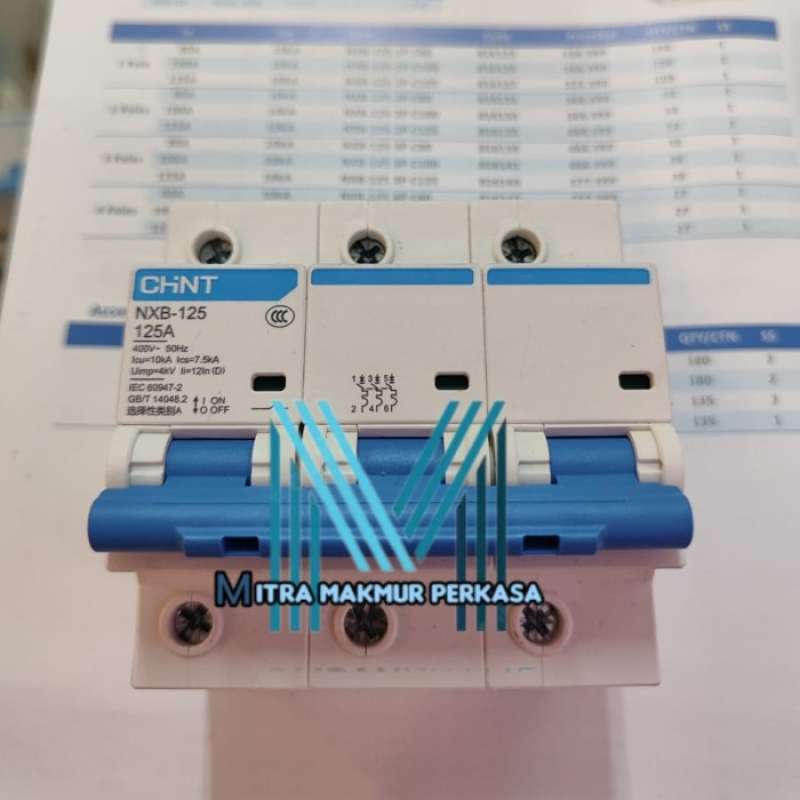 Promo MCB CHINT 80A/100A/125A 3phase 10KA CHINT NXB-125 BARU NEW MCB 3P Diskon 23% di Seller ...