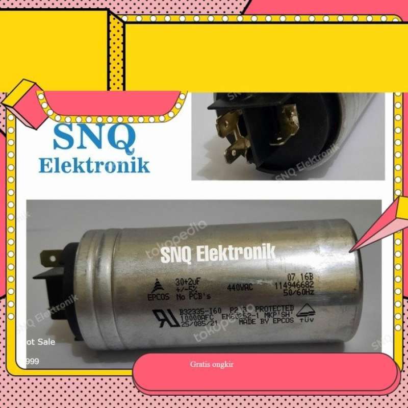 Promo Capasitor AC Original panasonic 30+2 uf Body Kecil / Kapasitor AC ...