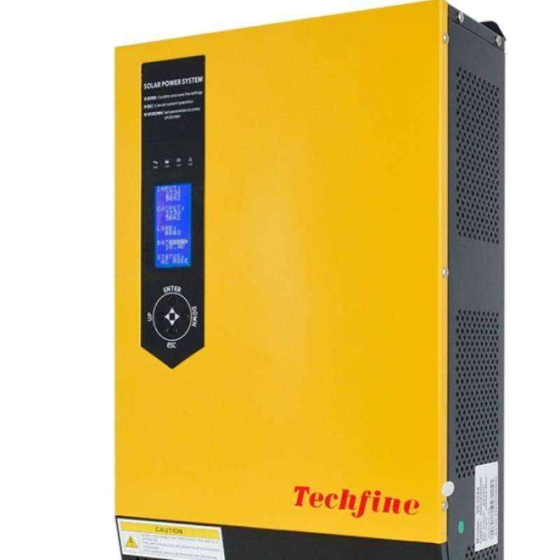 Jual inverter hybrid low frequency techfine 24v/48v 3kva psw toroidal ...