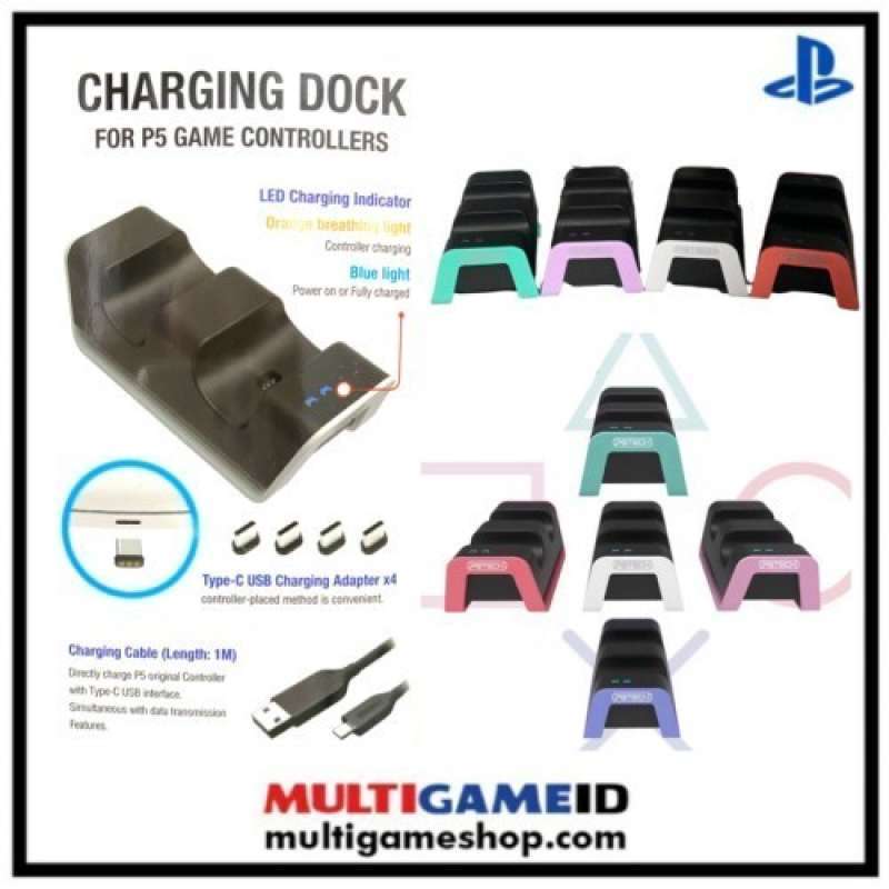 Promo PS5 Dualsense Charging Dock PG-TECH Diskon 23% di Seller Hunter Shop - Tegal Alur, Kota ...