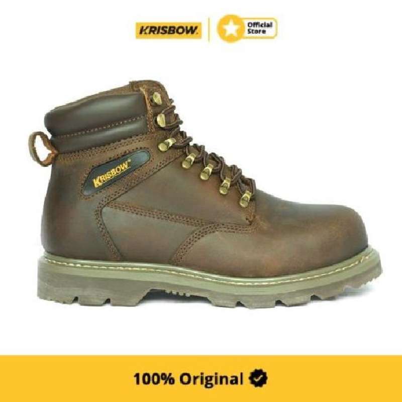 Jual Krisbow Sepatu Safety Shoes Vulcan Ukuran 44 - Cokelat Di Seller ...