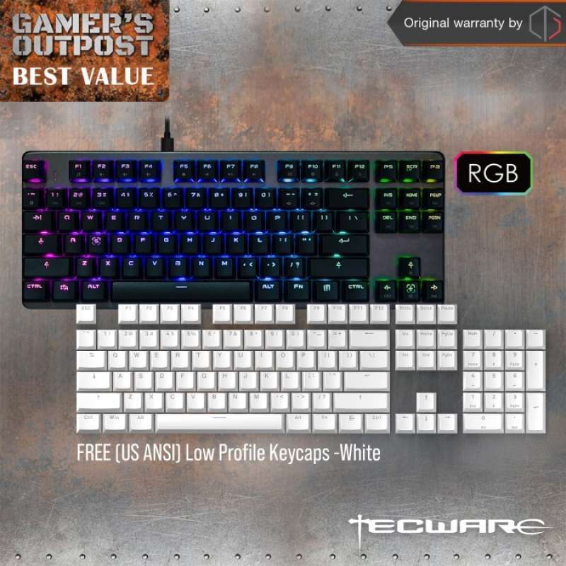 Promo Tecware Phantom L Low Profile Mechanical Keyboard Diskon 23% di ...