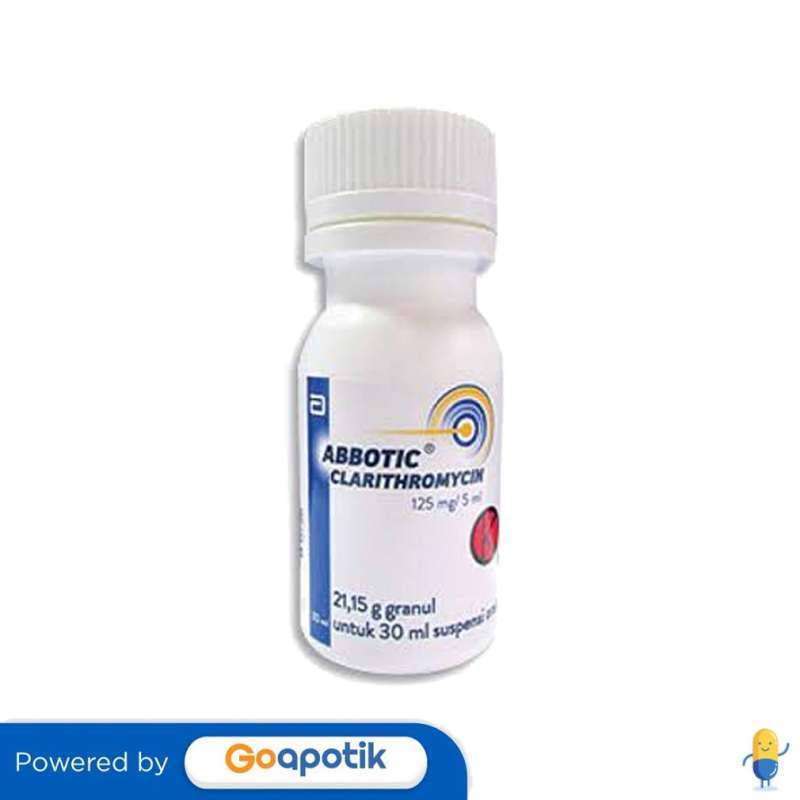 Jual ABBOTIC CLARITHROMYCIN 125 MG/5ML SYRUP 30 ML di Seller Apotek ...