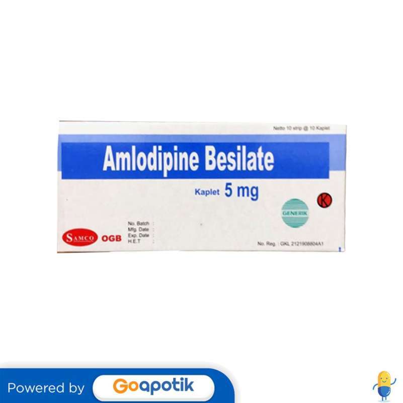 Jual AMLODIPINE BESILATE SAMCO 5 MG BOX 100 KAPLET di Seller Apotek 14 ...
