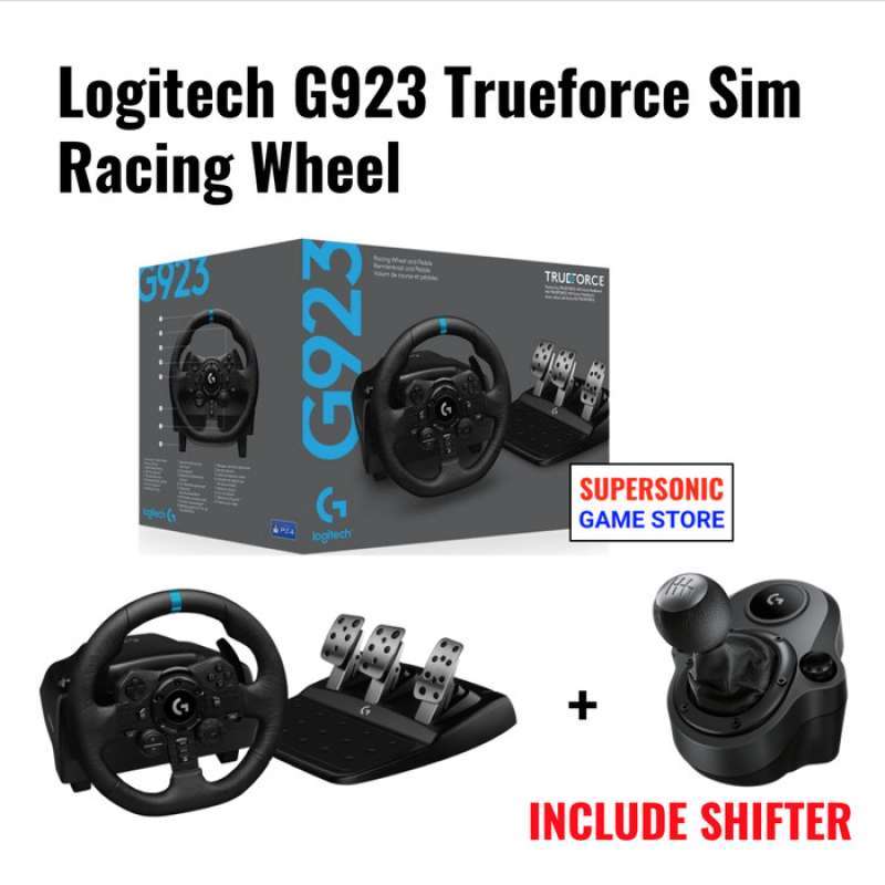 Promo Logitech G923 Trueforce Sim Racing Wheel With Shifter Diskon 23% ...