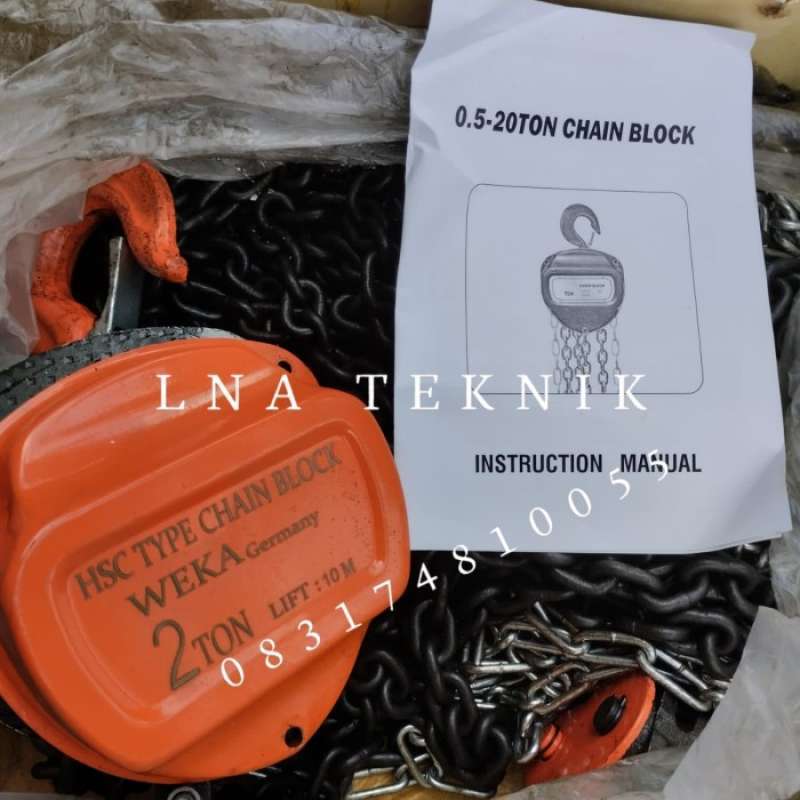 Promo Chain Block 2 Ton x 5 Meter Type HSC Chain Block WEKA GERMANY ...